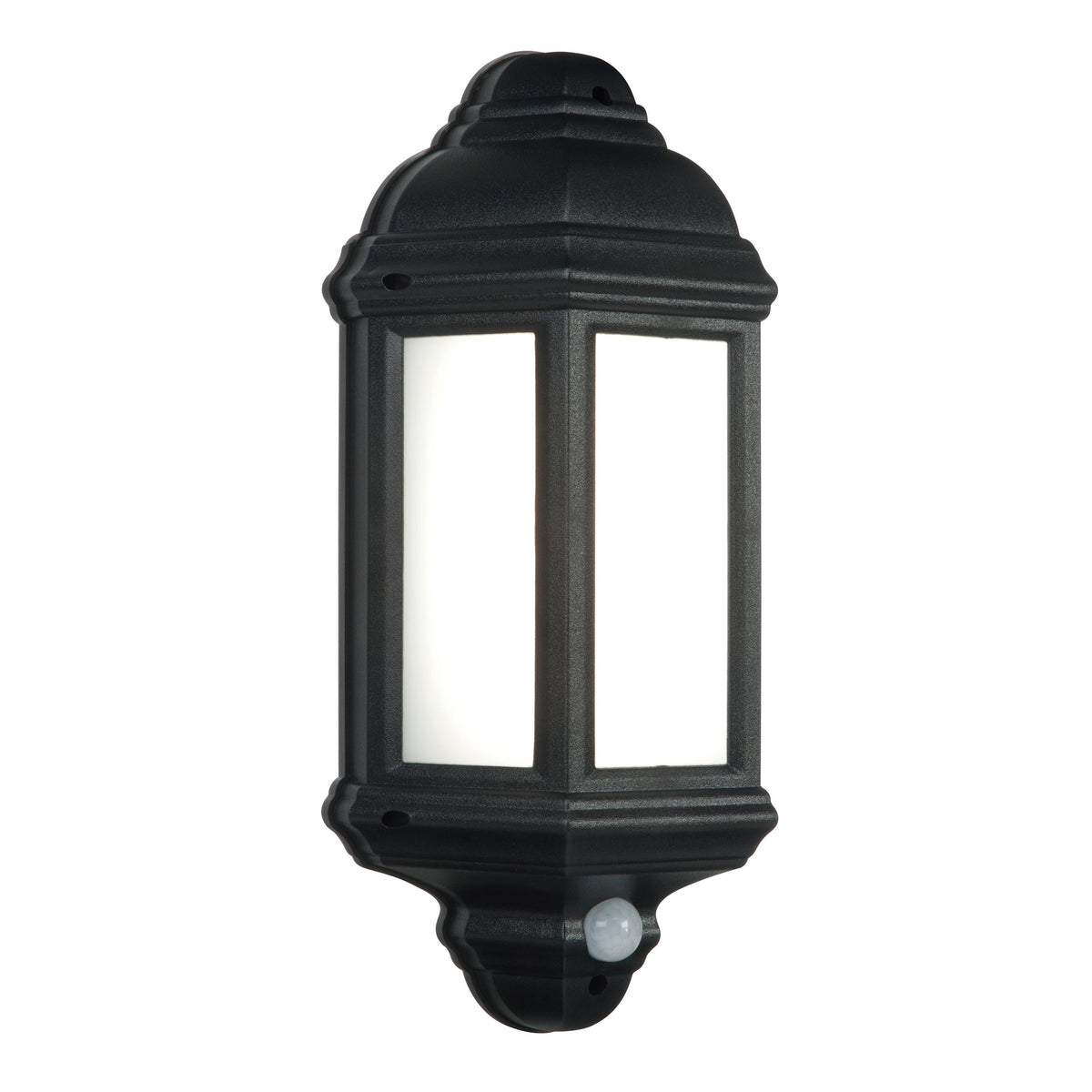 Saxby Lighting Halbury PIR 1lt wall IP44 7W cool white 54553 – Lightologist